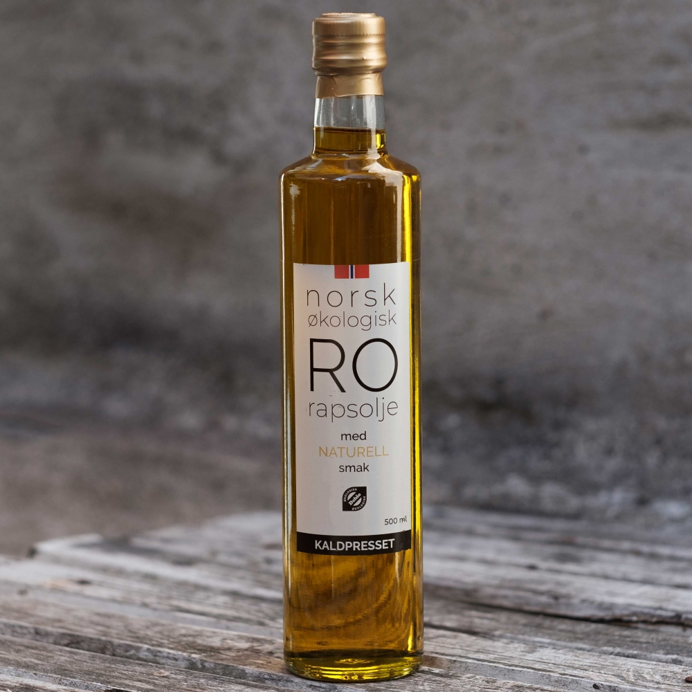 RO økologisk og norsk rapsolje, 0,5 L | Fat og Fe er en økologisk ...